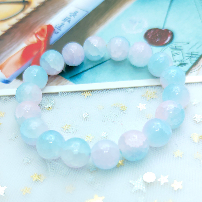 【Super Sale】Stall Ice Crack Imitation Crystal Bracelet Women's Glass ...