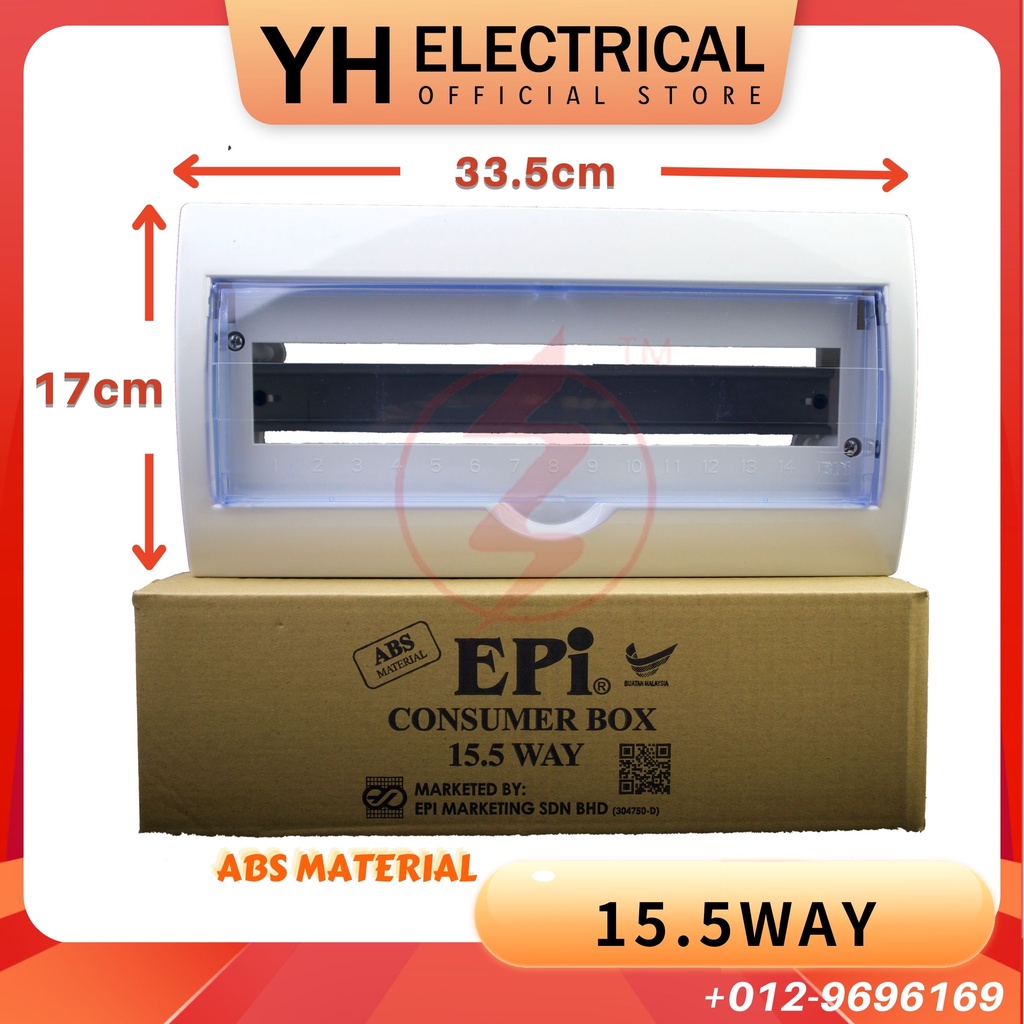 6 way | 8way | 10way| 12way | 15way | 18way | 23way PVC MCB Box ...