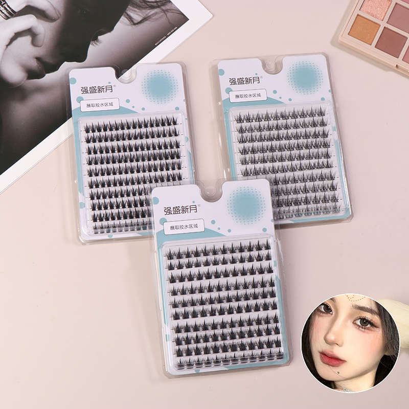 Segmented Individual Cluster Natural Long Eye Lashes Fake False ...