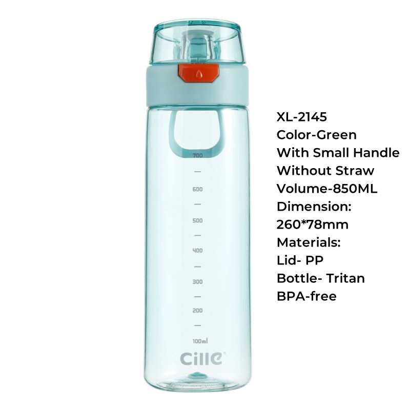 Cille Tritan Water Bottle 850ML BPA-Free Plastic Water Bottle Botol Air ...