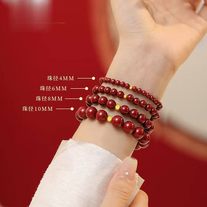 Cinnabar Men's and Women's Purple Gold Sand Bracelet All-match Simple ...