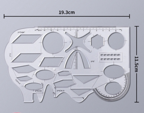 【Top-Rated Product】 Multifunction Drawing Ruler Mathematics Geometric ...