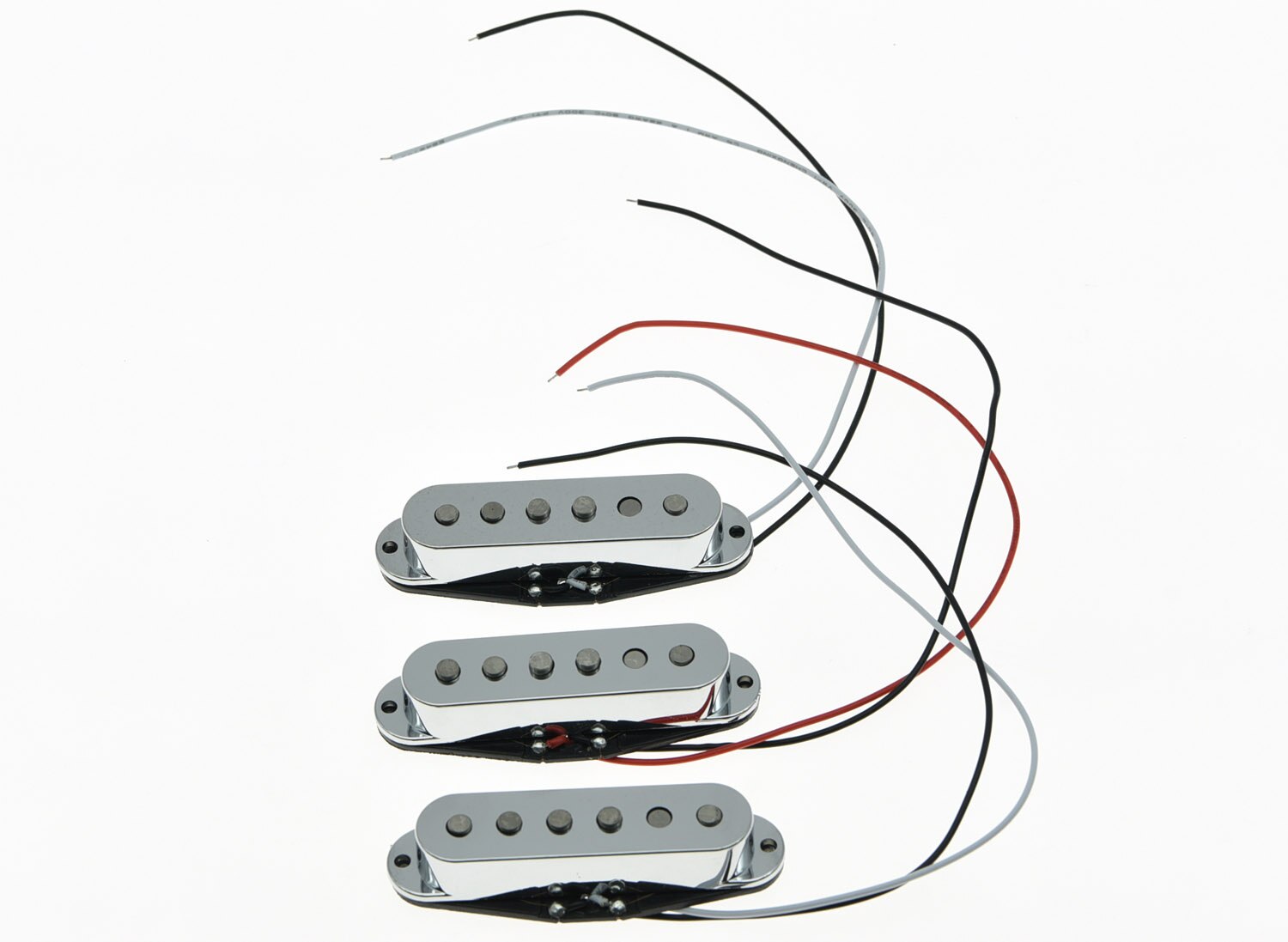 KAISH 3x Chrome Alnico 5 Single Coil Pickups ST SSS Pickup Set for ...