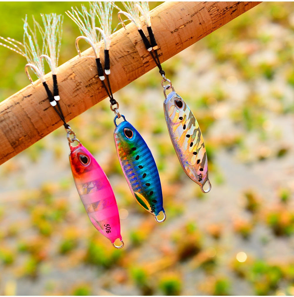 【LATS Store】Big Jig Fishing Lure Weights 10-50g Fishing Jigs Lures ...