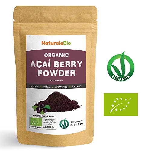 Organic Açai Berries Powder [Freeze - Dried] 50g 100% Pure Brazilian ...