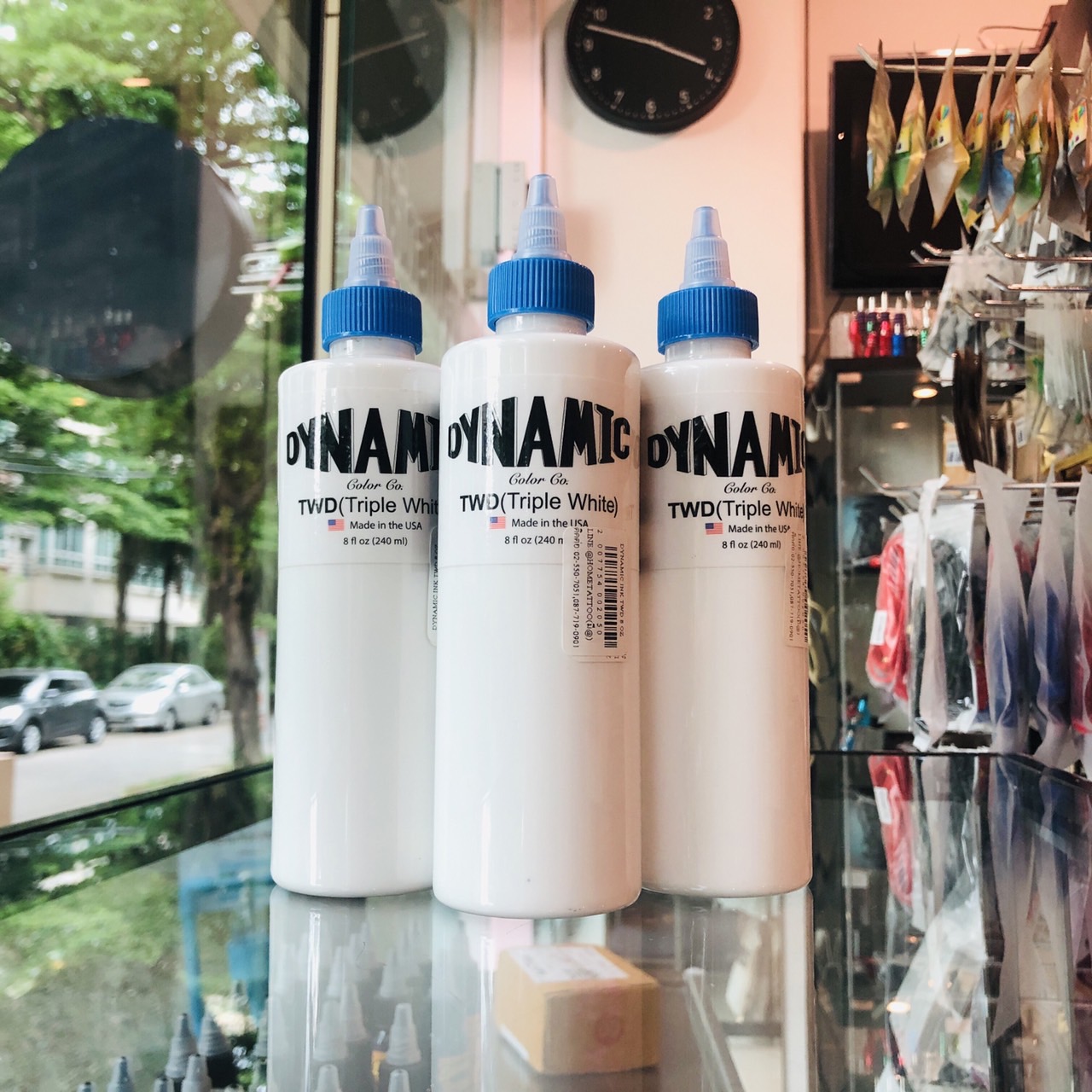 DYNAMIC TRIPLE WHITE TWD สีสักไดนามิกซุปเปอร์ไวท์ สีขาวซุปเปอร์ไวท์ได ...