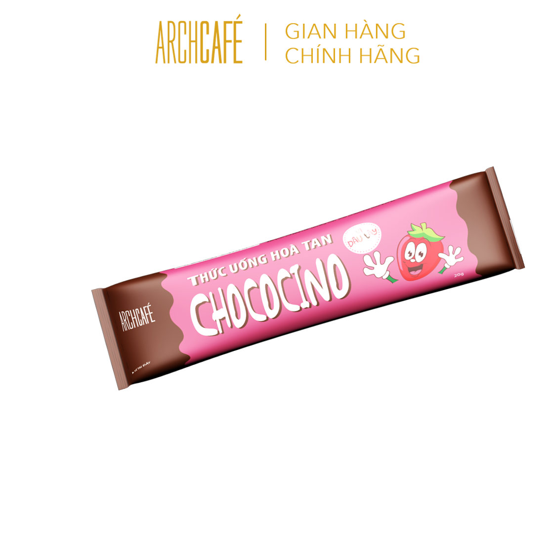 Chocolate Dâu - Choco Cacao hoà tan Archcafé Chococino (hộp 12 gói x ...