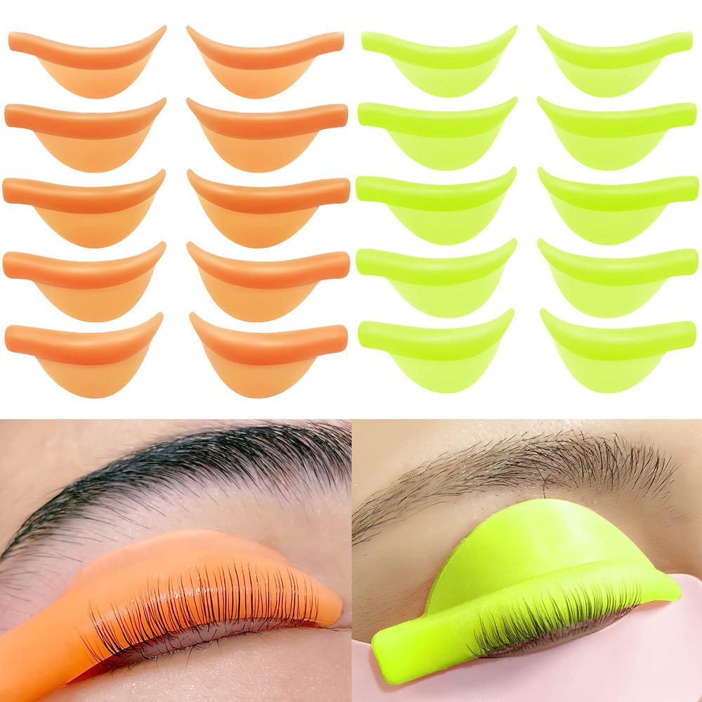 5 Pairs Silicone Eyelash Perm Pad Recycling Lashes Rods Shield Lifting ...