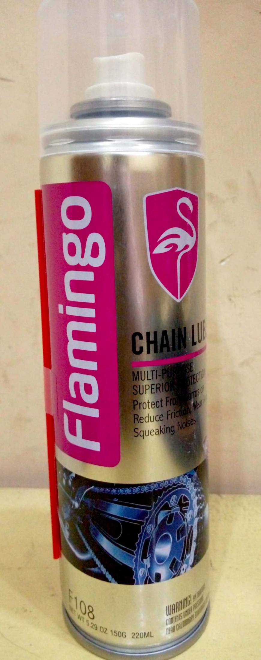Flamingo Chain Lube for Motorcycle, Bike 220ml (F108) Chain lubricant ...
