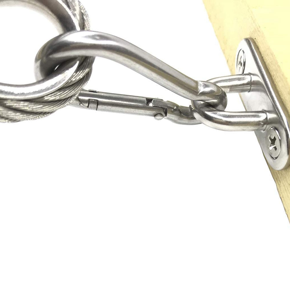 12 Pcs Stainless Steel Hook and Loop M5 Pad Eye Plate, Marine Hardware ...