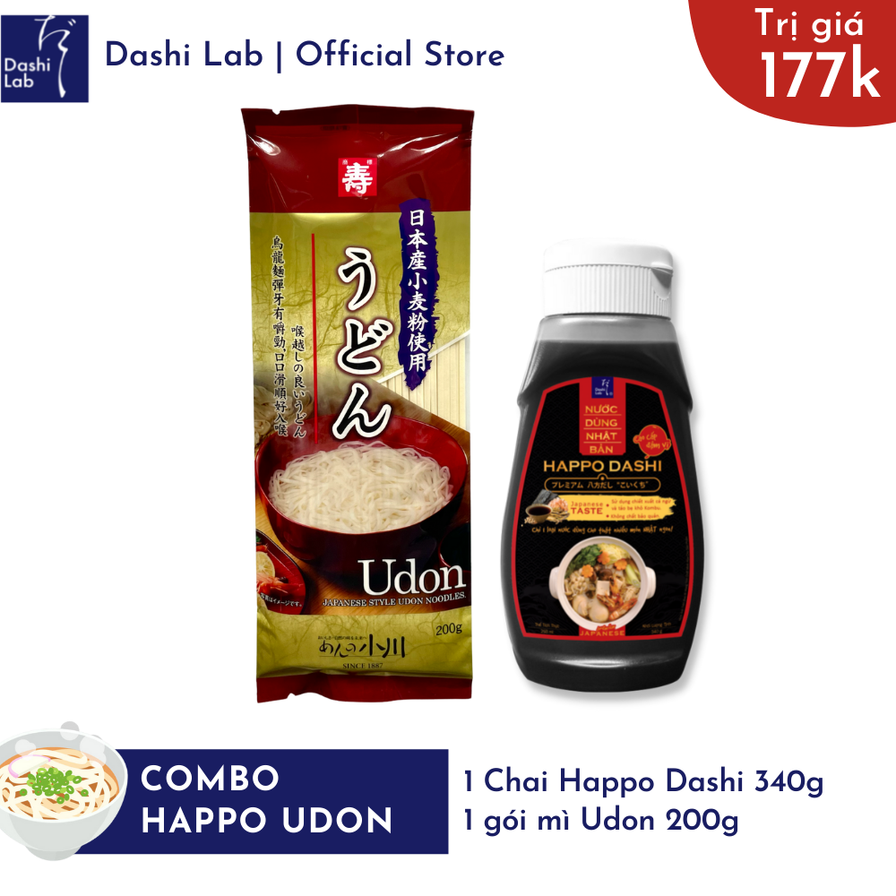 Combo Chai Nước Dùng HAPPO DASHI Nhật Bản DASHI LAB 340g Và Mì Udon ...