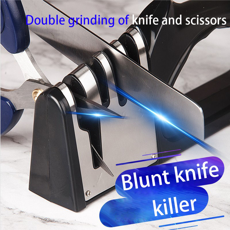 Kitchen Sharpener Artifact Four-Segment Diamond Sharpening Scissors ...