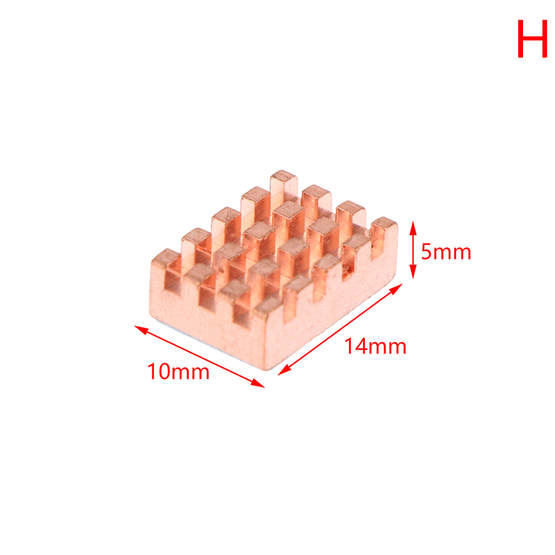 1Pc All Pure Copper Pin Fins Heatsink Cooler With Thermal Tape for ...