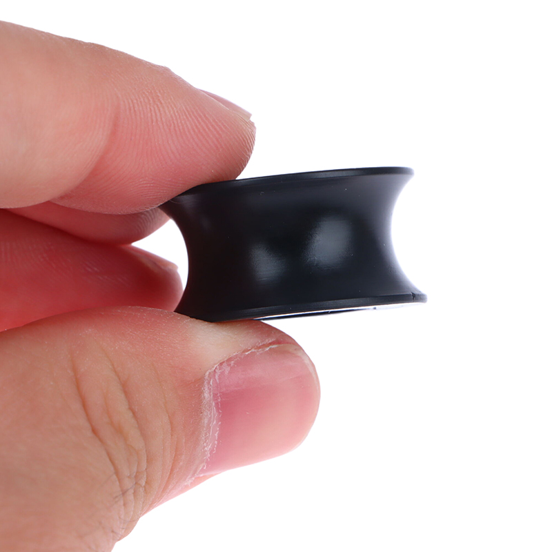 Black 14mm Diameter Track Wheel Rubber Coating 5*26*13 Nylon POM ...
