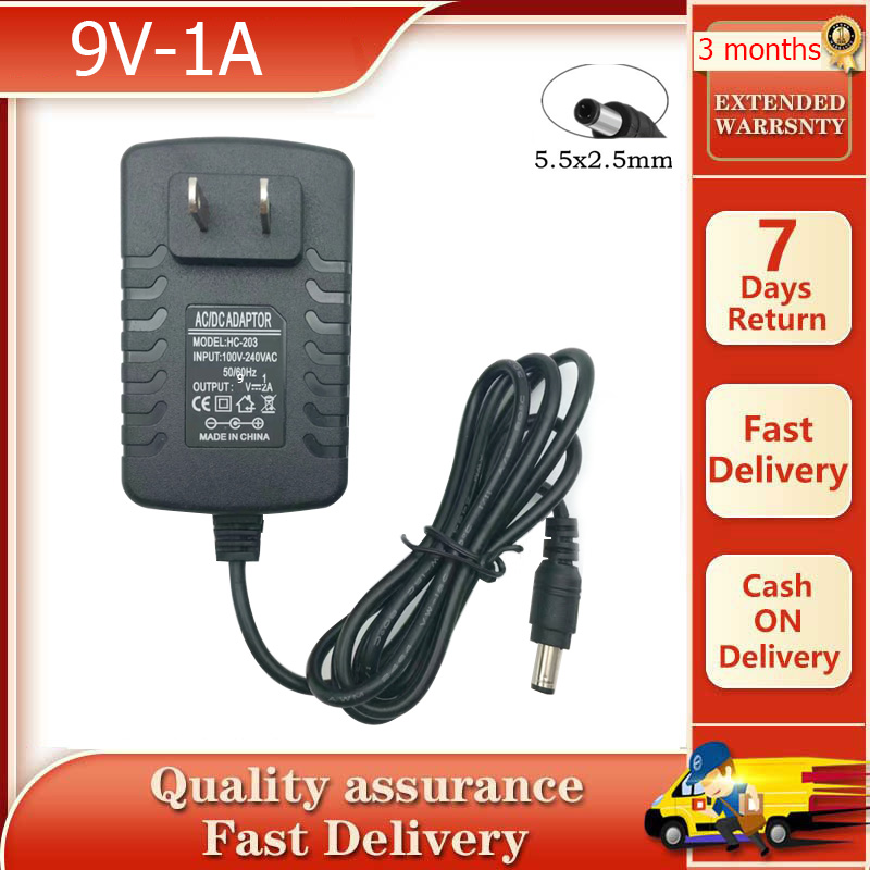New 9V 1A 5.5*2.5MM Power Adapter For Global Keyboard GL-111 GL-220 GL ...