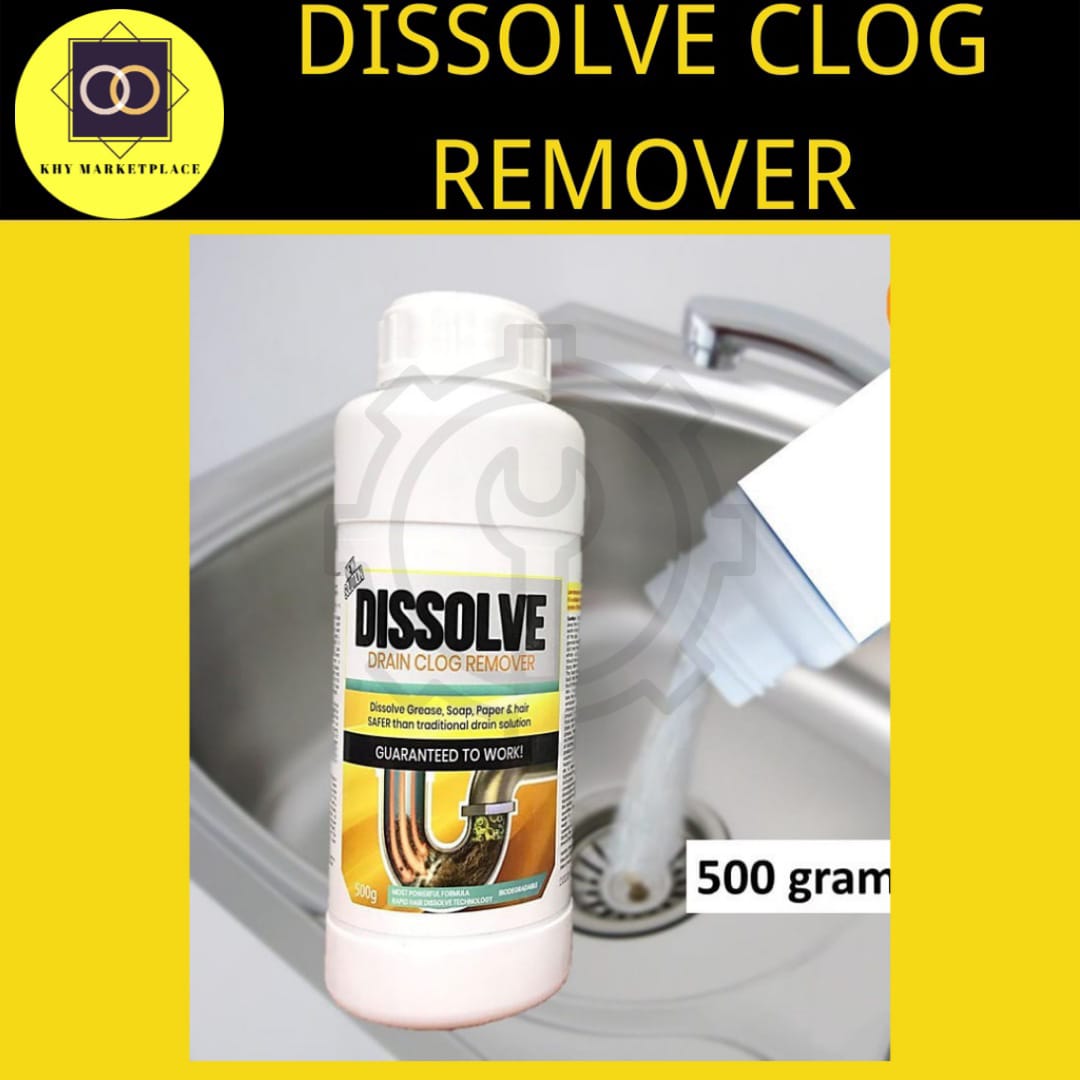 DISSOLVE Drain Clog Remover / Sinki Tersumbat 强力管道疏通剂 (110G/260G/550G ...