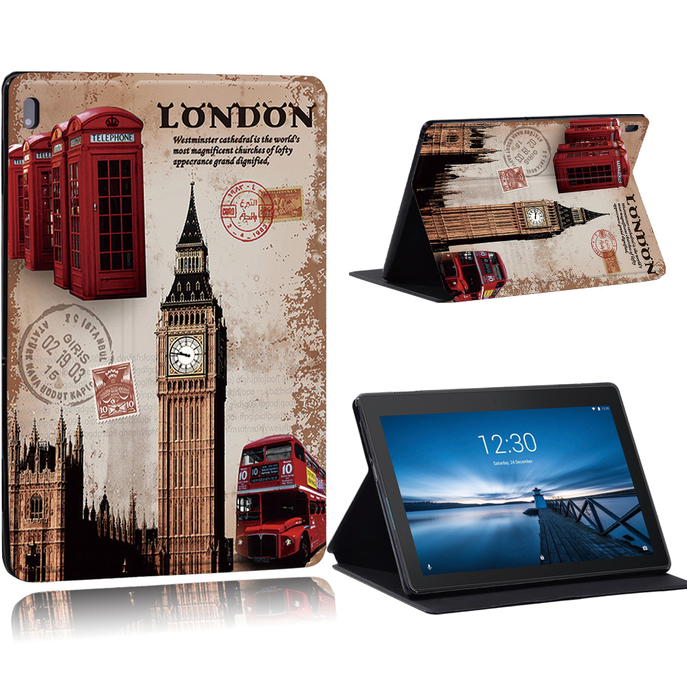 Old Image Series Pattern Case for Lenovo Tab E10 /Tab M10 10.1 Inch/Tab ...