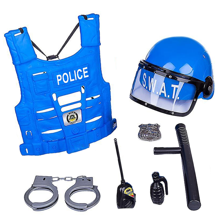 Swat Team Justice Action Police Play Set Action Figure Military Set ...