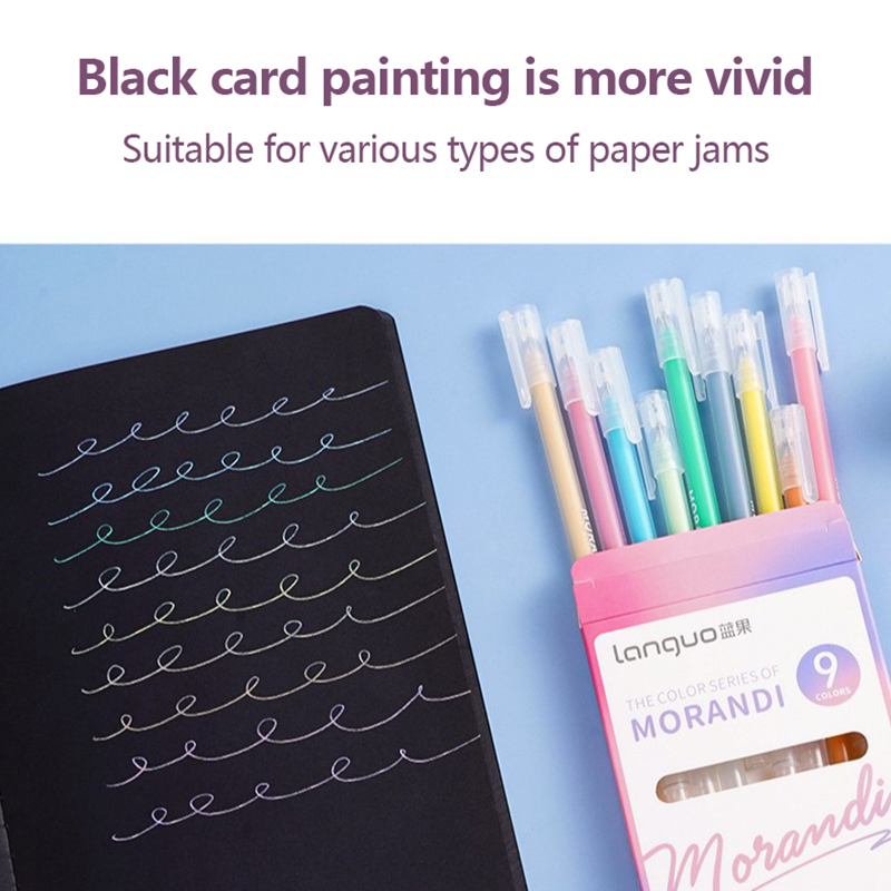 6/9Pcs Student Coloring Drawing Doodling Art Markers Pen DIY Morandi ...