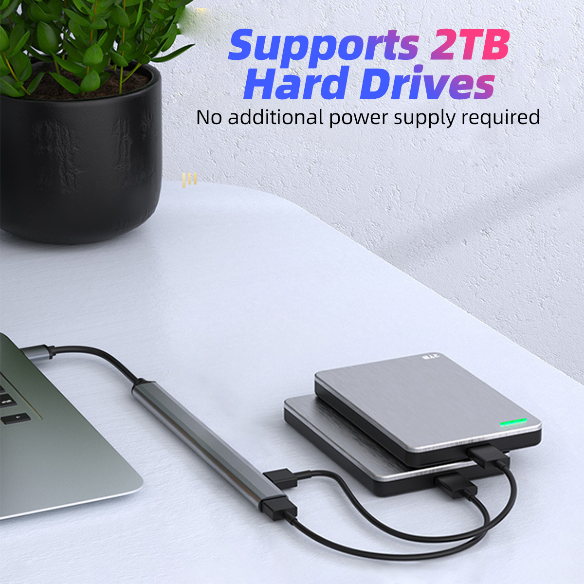 Usb C Hub 7 In 1 For Macbook Type C 3.0 Lap Cable Adapter 4 In 1 Usb ...