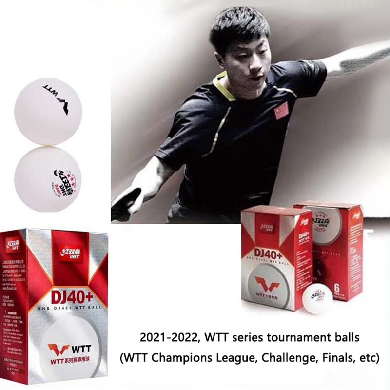 6pcs /Box DHS Table Tennis 3 Star Tournament Top Wtt Series Event Table ...