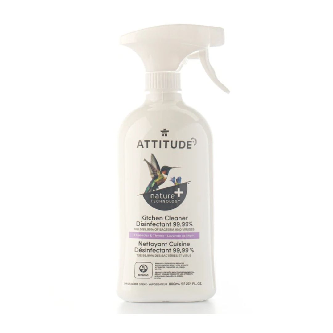 Attitude Kitchen Cleaner Disinfectant 99.99% Lavender & Thyme 800ml ...