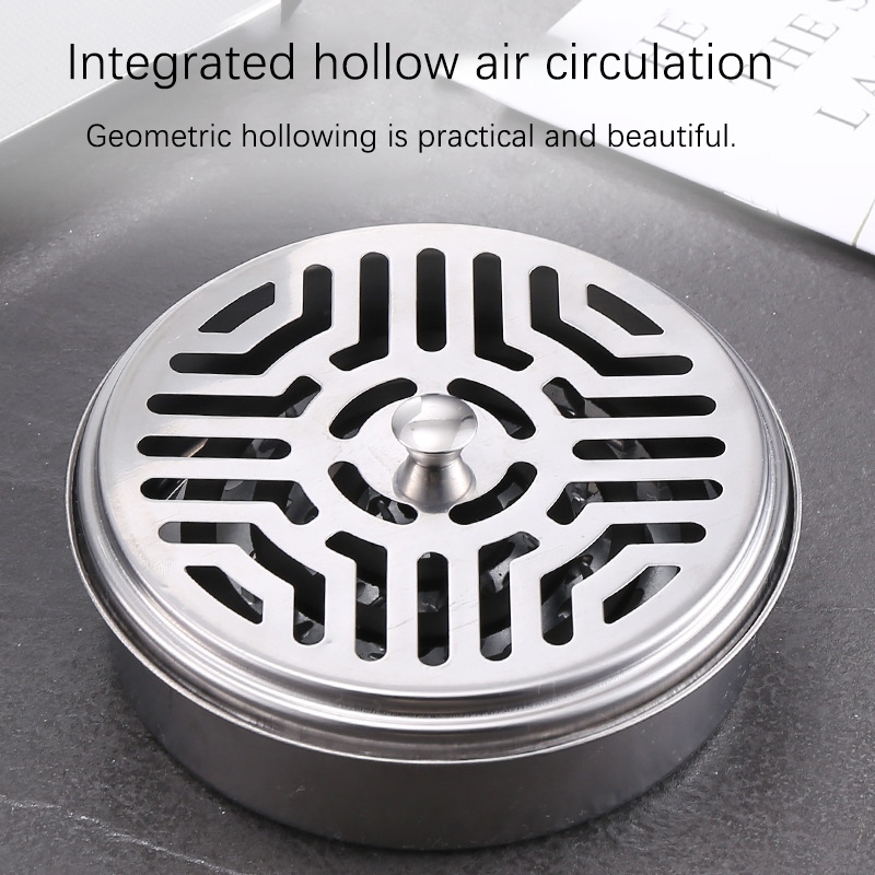 Household Mosquitoes Coil Holder Tray Frame With Lid Stainless Steel ...