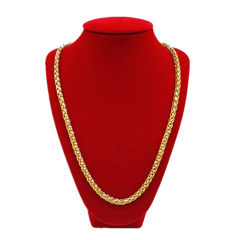 Dongzhu 【Super Sale】Chopin Chain Men's Gold Color Hemp Rope Necklace ...