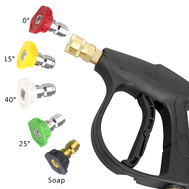 1/5Pcs 1/4inch Quick Connect Garden High Pressure Washer Spray Nozzle ...