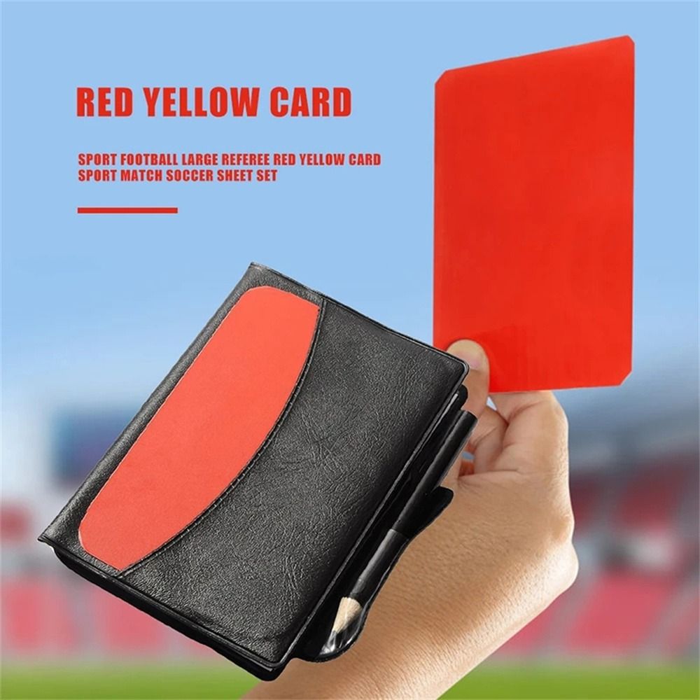 Football Equipment Red Card Soccer Referee Card Score Sheets Recording ...