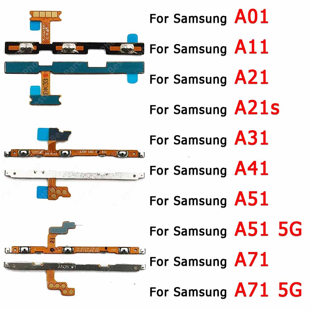 For Samsung Galaxy A51 A71 5G A01 Core A11 A21 A21s Volume Side Button ...