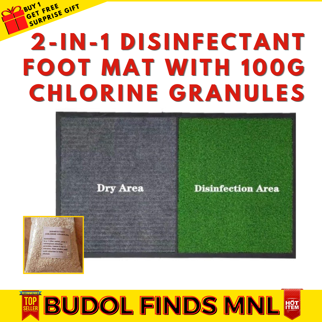 BUDOL FINDS. Premium Quality 2-in-1 Disinfecting Foot Mat Wet and Dry ...