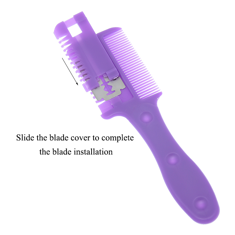 Meisha 1pcs Professional Hair Razor Blade Comb Hairdressing Cutting ...