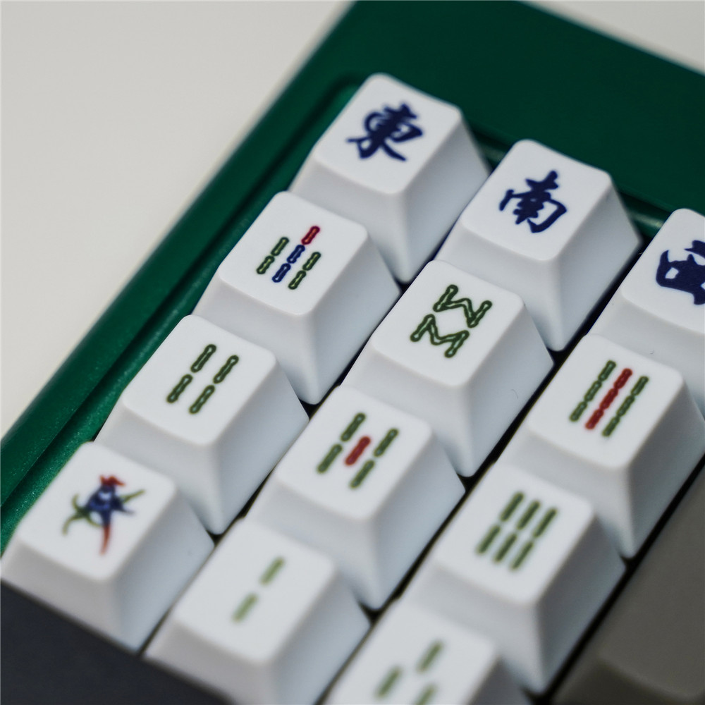 【Quality certification】Mahjong Keycaps PBT DYE Sublimation Keycaps ...