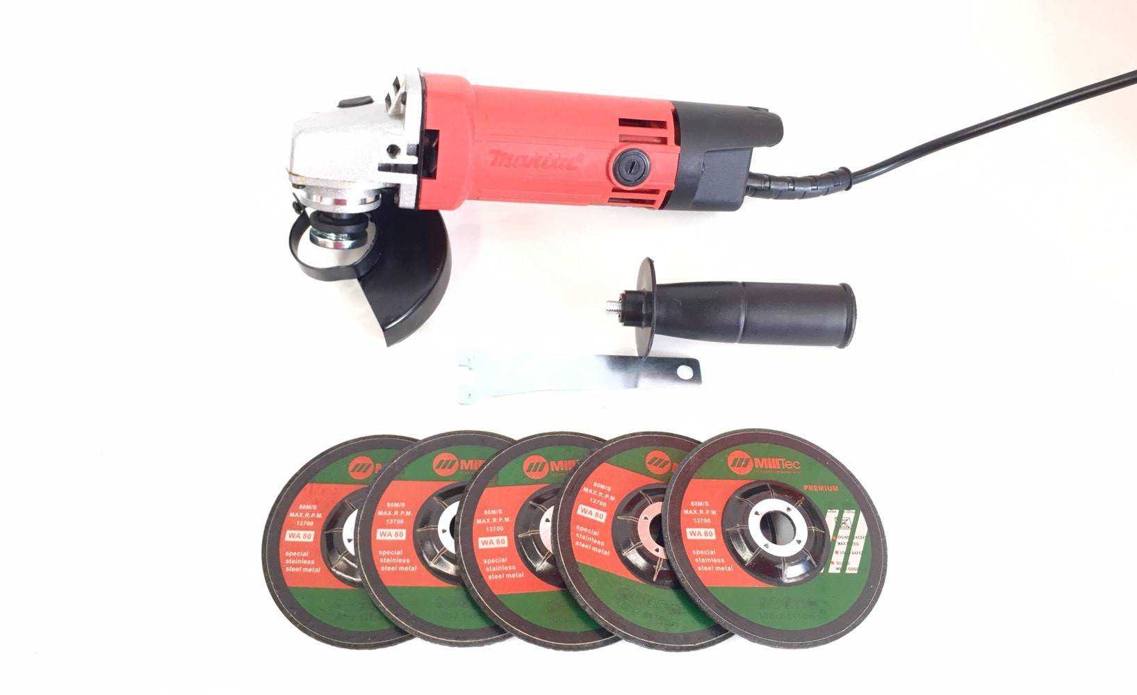 #หินเจียร Maktec 4 นิ้ว รุ่น MT954 แถมฟรี!! ใบเจียร 5 ใบ (Maktec by ...