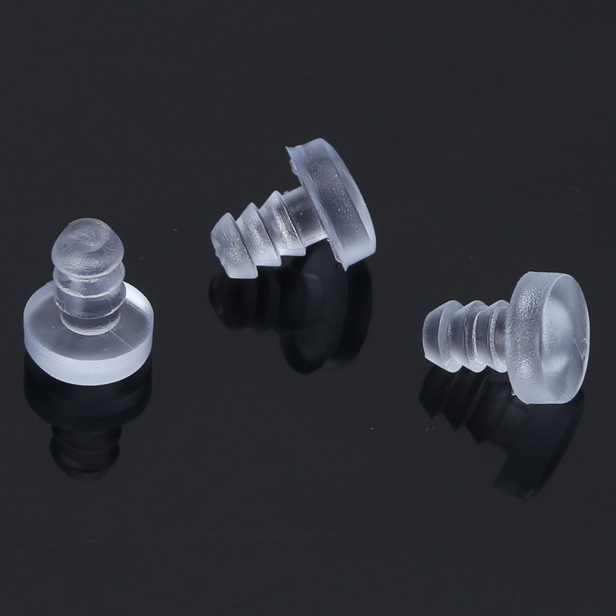 30 Rubber Glass Table Spacers Embedded Stem Bumpers Damper For Cabinet ...