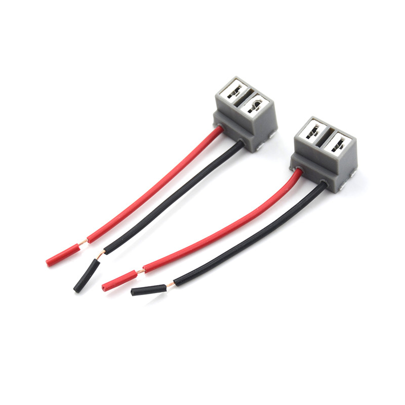 2PCS H7 2 Pins Headlight Repair Bulb Holder Connector Plug Wire Socket ...