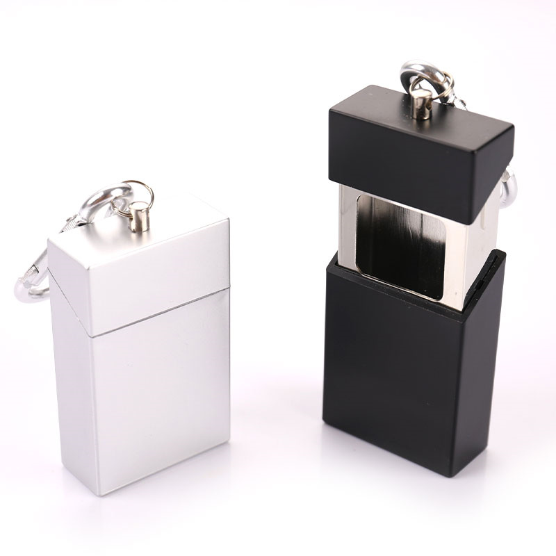 Fashion Portable Ashtray With lid Keychain Pocket Ashtray Mini Metal ...