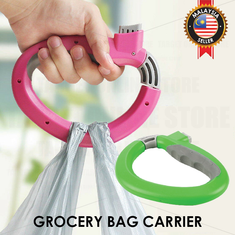 One Trip Grip Grocery Bag Holder Easy Carry Handle Shopping Carrier ...