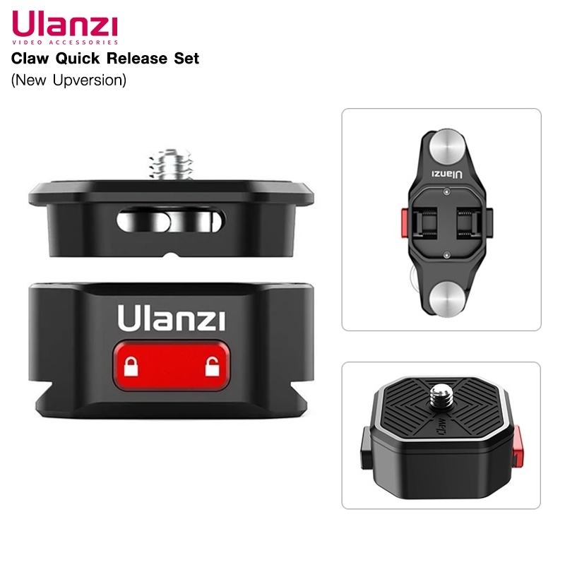 Ulanzi New Claw Arca Quick Release Plate ขาตั้งกล้อง 1 / 4 นิ้วสําหรับ ...
