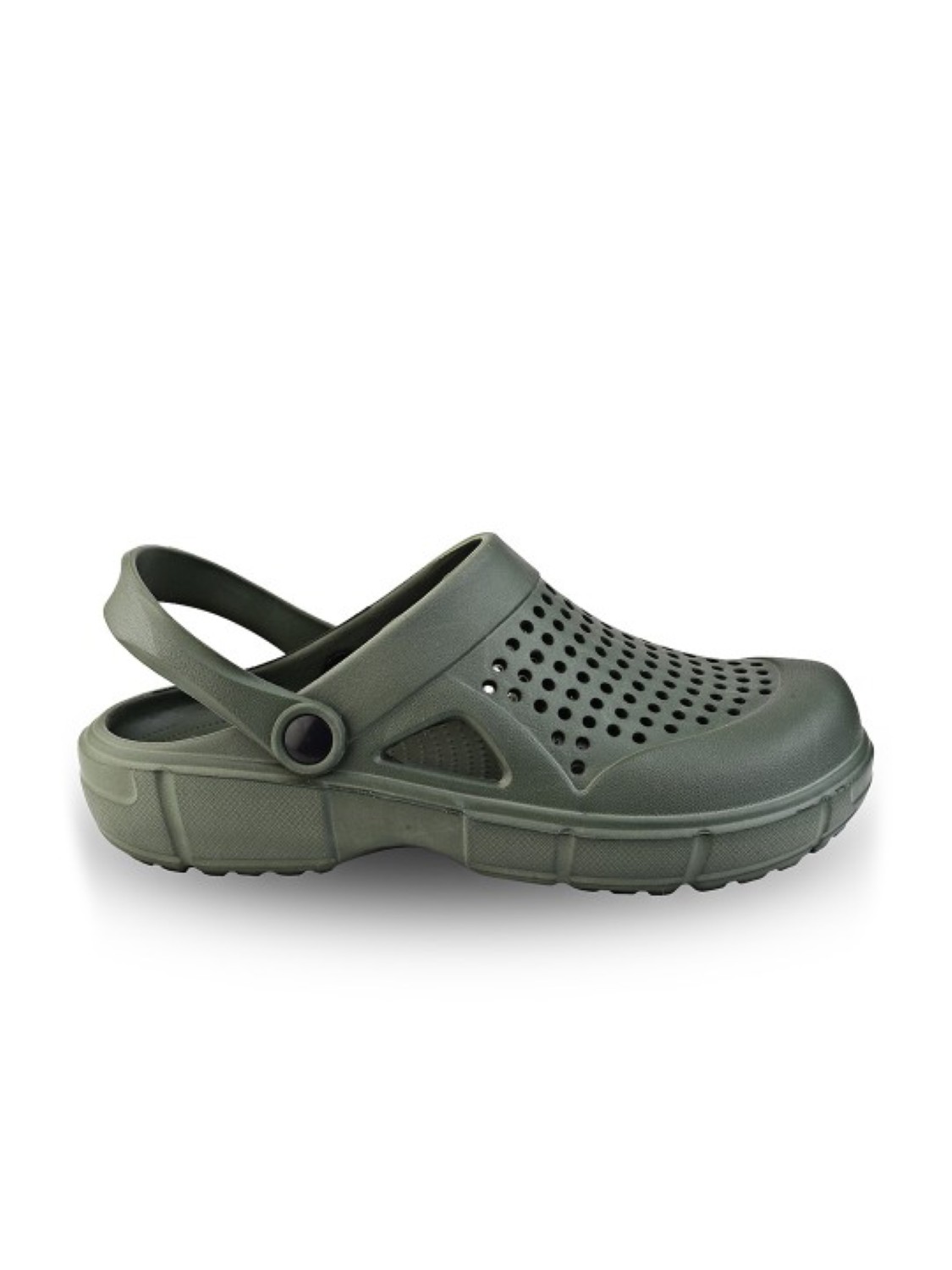 HRX by Hrithik Roshan Olive Green Self Design Rubber Clogs For Men ...