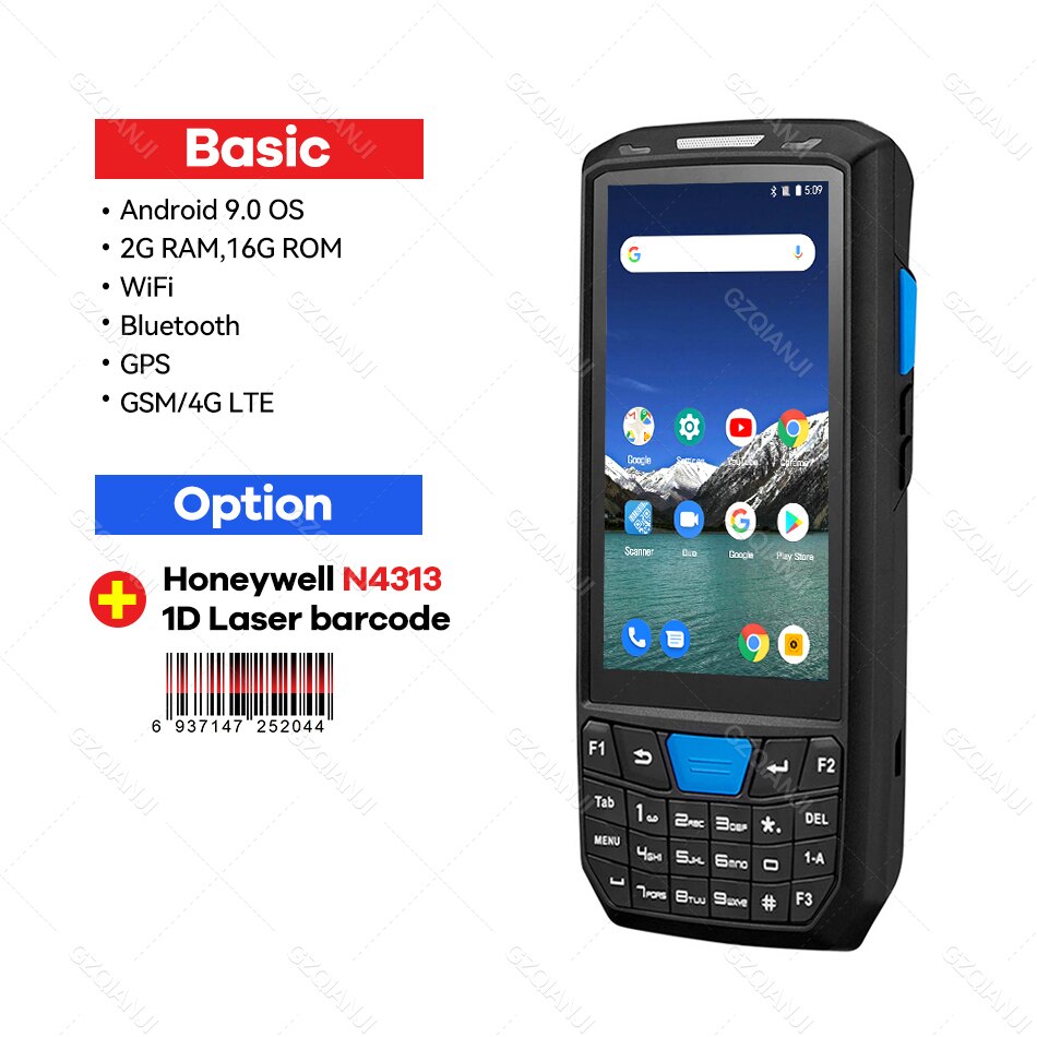 Honeywell 1d 2d Scanner Android Pda Rugged Handheld Terminal Pda Data Collector Qr Barcode