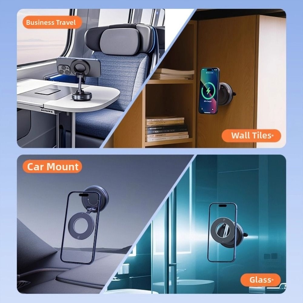 Multi-function Magnetic Car Phone Holder Folding 360° Rotating Travel ...