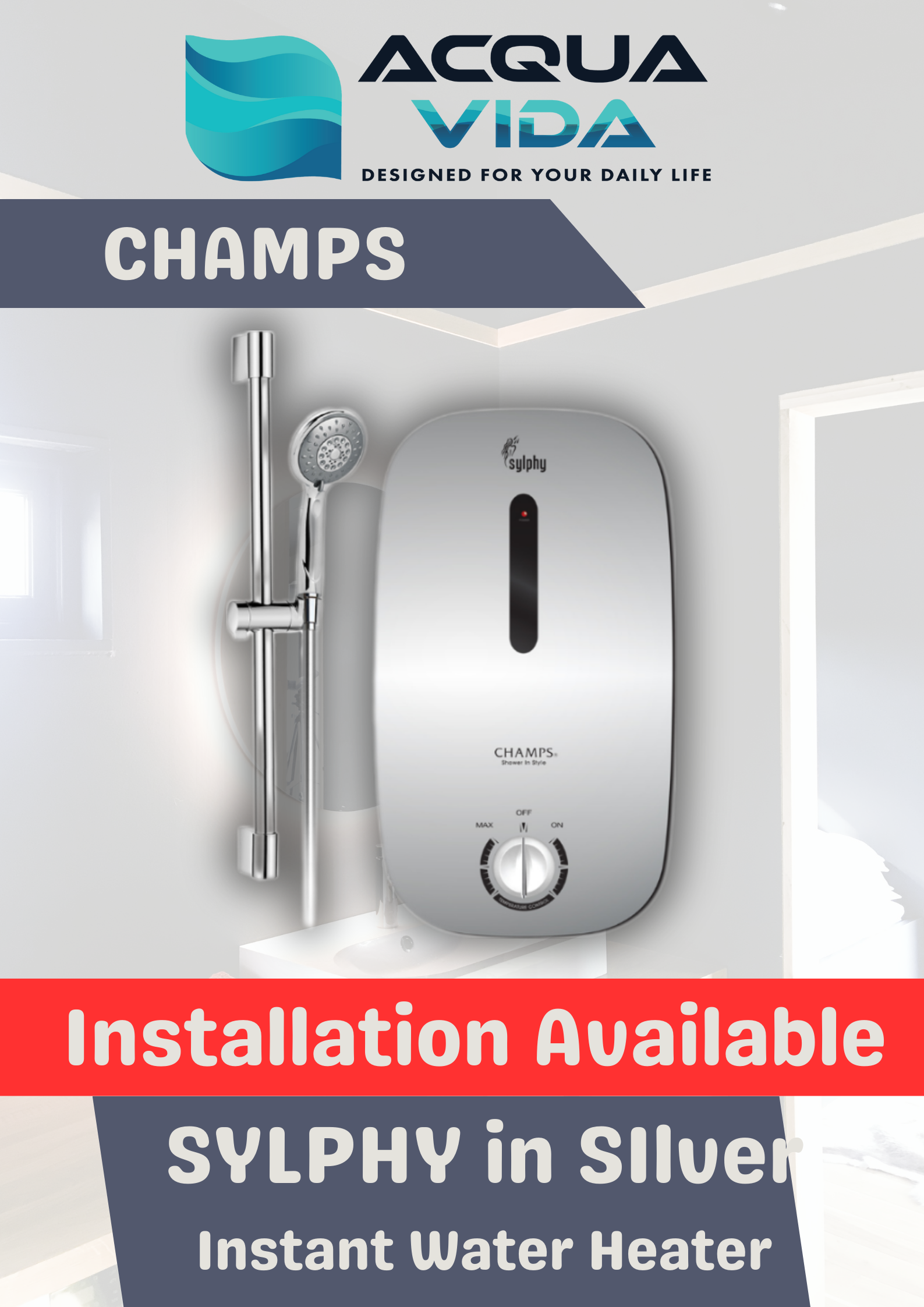 [Installation] CHAMPS SYLPHY Instant Water Heater | Lazada Singapore