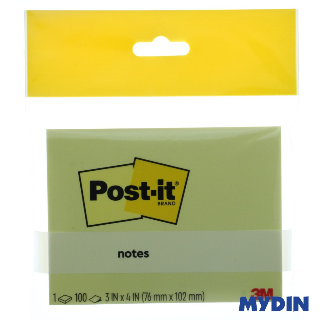 3M Post-It Notes Yellow HB 3x4 (100's) | Lazada