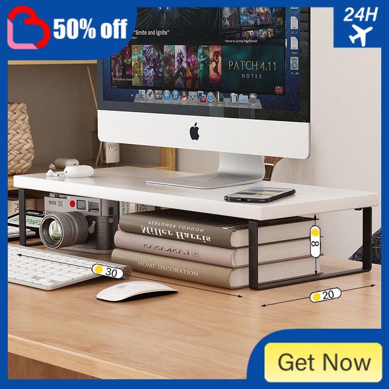 Monitor Riser Monitor Stand Writing Shelf Laptop Stand Wooden Monitor ...