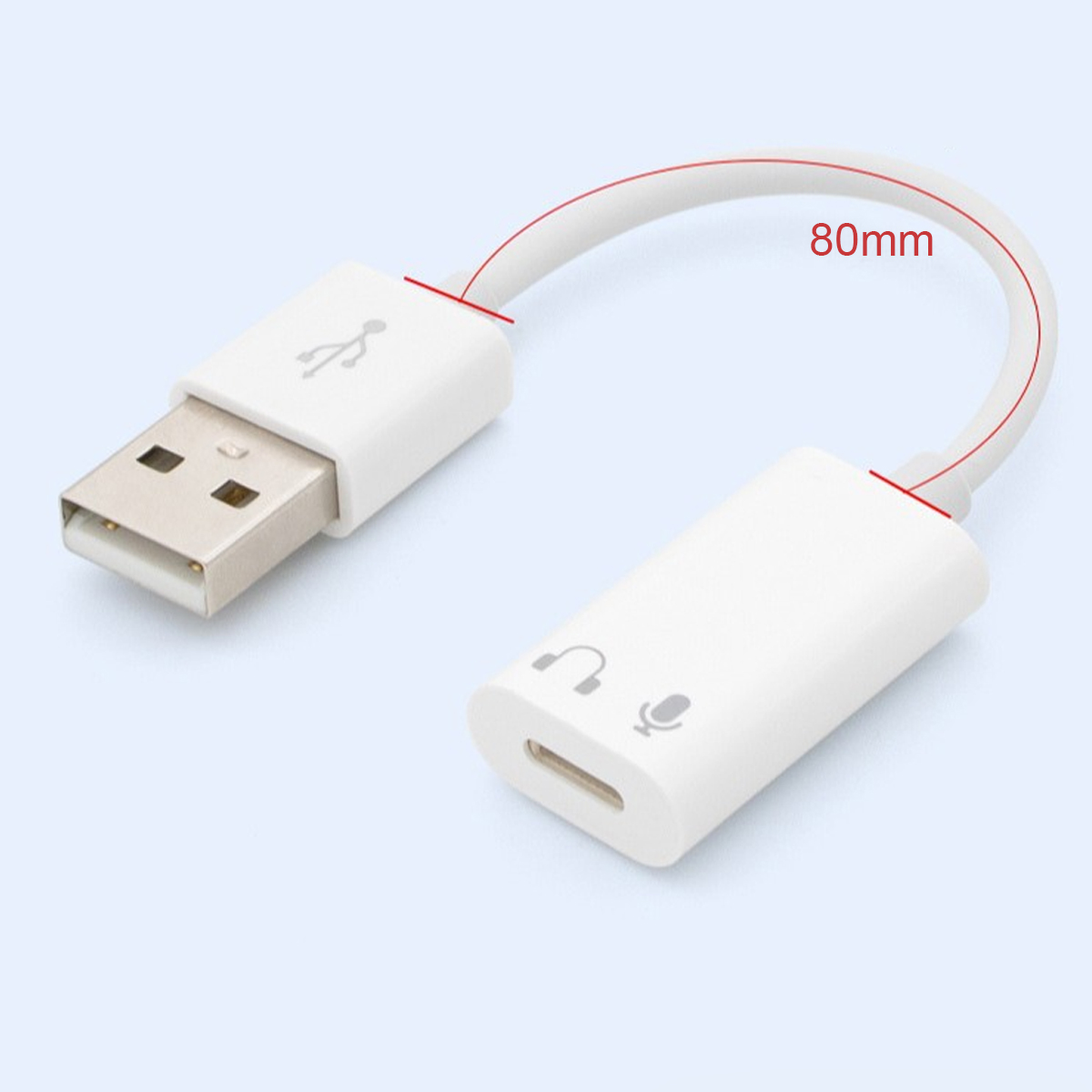 FONKEN USB A to iOS Audio Adapter Cable USB Male to iOS Female ...