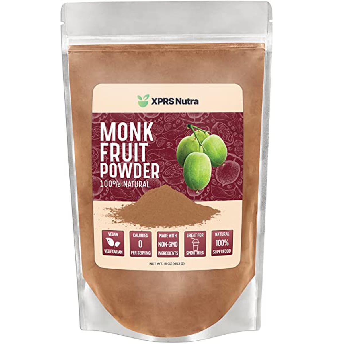 XPRS Nutra Monk Fruit Powder - Pure Monk Fruit Sweetener Without ...