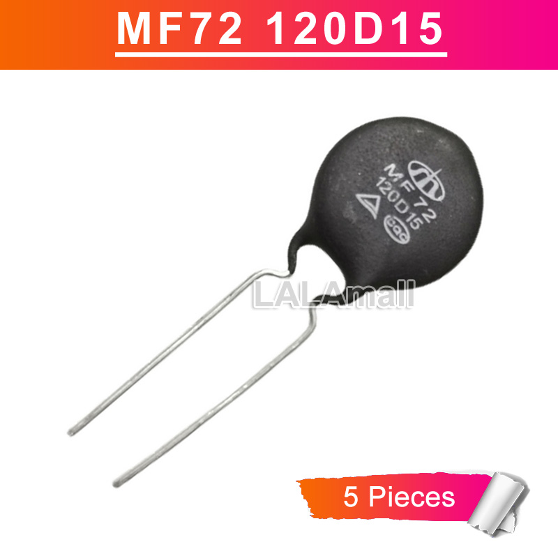 5ชิ้น MF72 120D15 Varistor MF72-120D15 Power NTC Thermistor 120R ตัว ...