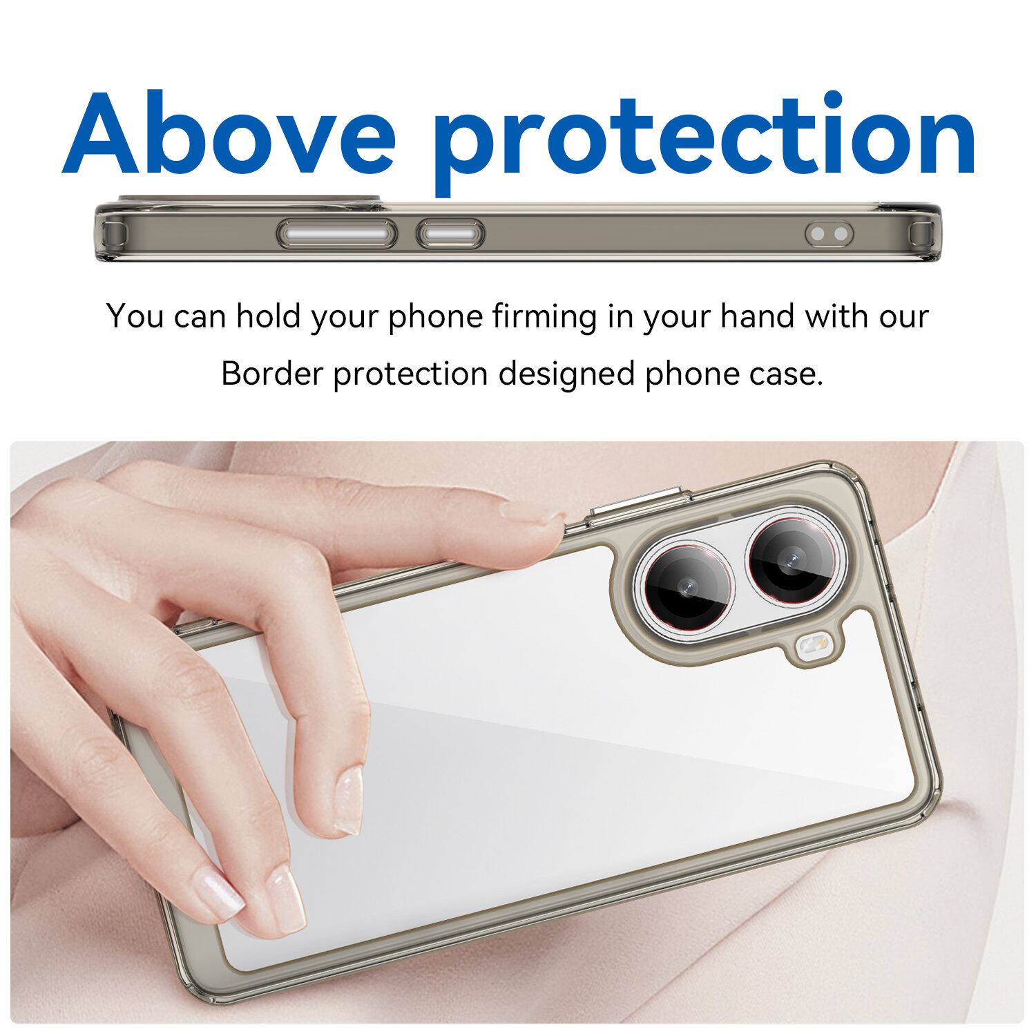 lthmy for Xiaomi Redmi 14C case Transparent Hard Back with Shockproof ...